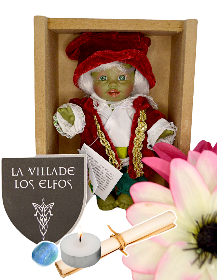 Elfo Latino Dagda (dinero) Bebé – Activado – La Villa de los Elfos